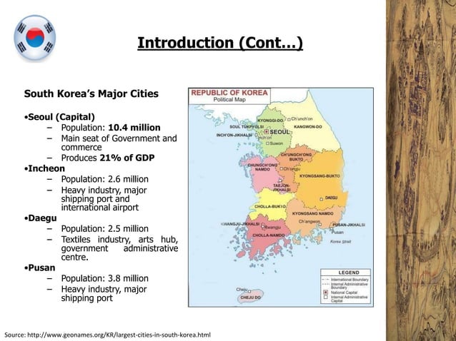 South korean geography | PDF | World Cuisines | Food & Drink