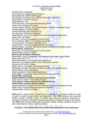 Southland Power Summary.Mar 09 | PDF | Job Fairs | Job Search