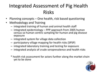 Integrated assessment and management of pig health risks – lesson’s ...