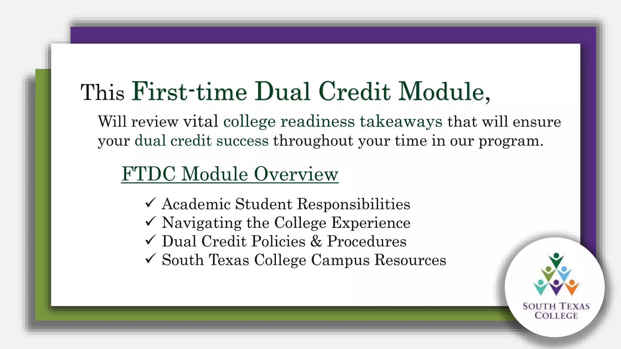 South Texas College Dual Credit | PPTX