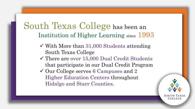 South Texas College Dual Credit | PPTX | College Education | Education