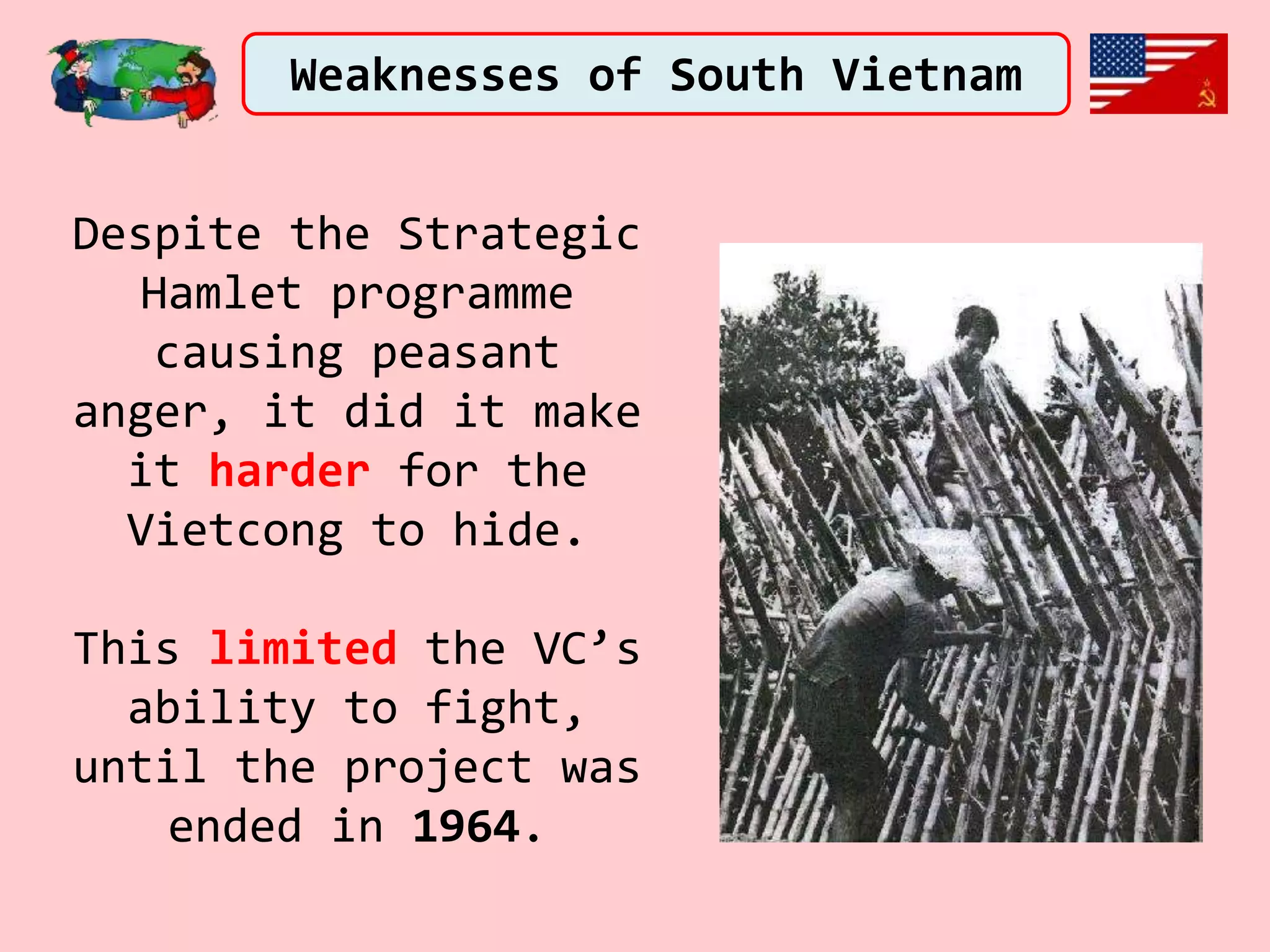 Reasons the USA lost the Vietnam War - South Vietnam weaknesses | PPTX