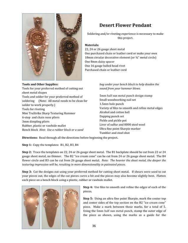 Mega Collection of Southwest Inspired Metal Work Jewelry Tutorials | PDF