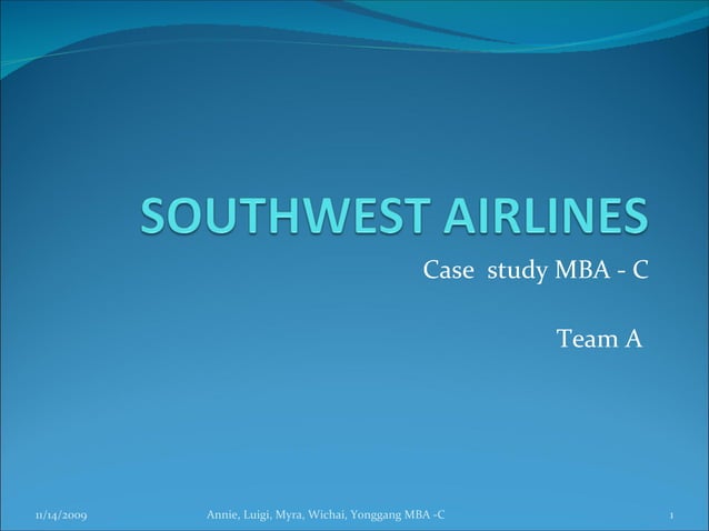 Southwest airline case_study final version | PPT