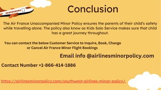 Southwest Airlines Unaccompanied Minor Policy | PDF