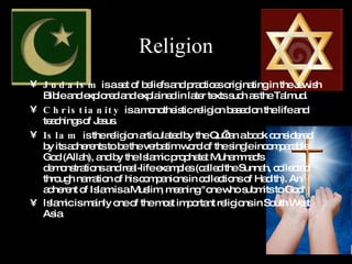 West Asia Religion