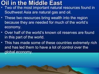 Southwest asia natural resources | PPT