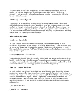SouthWest St. Louis Lambert International Airport Information | PDF