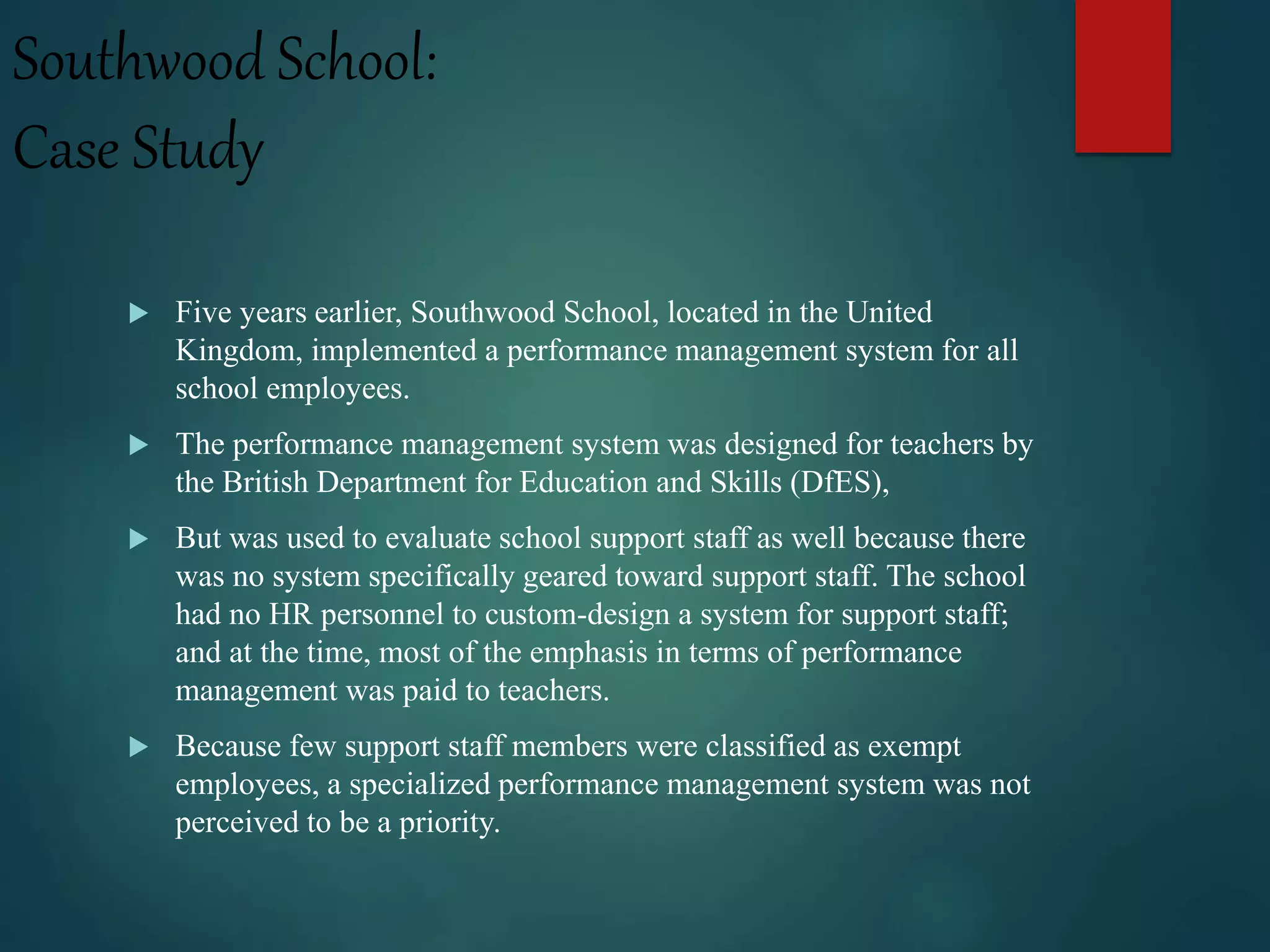 Performance Management Systems Southwood school | PPTX | Professional ...