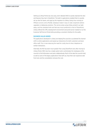 Liferay UK Success Story with South Worcestershire District Councils | PDF