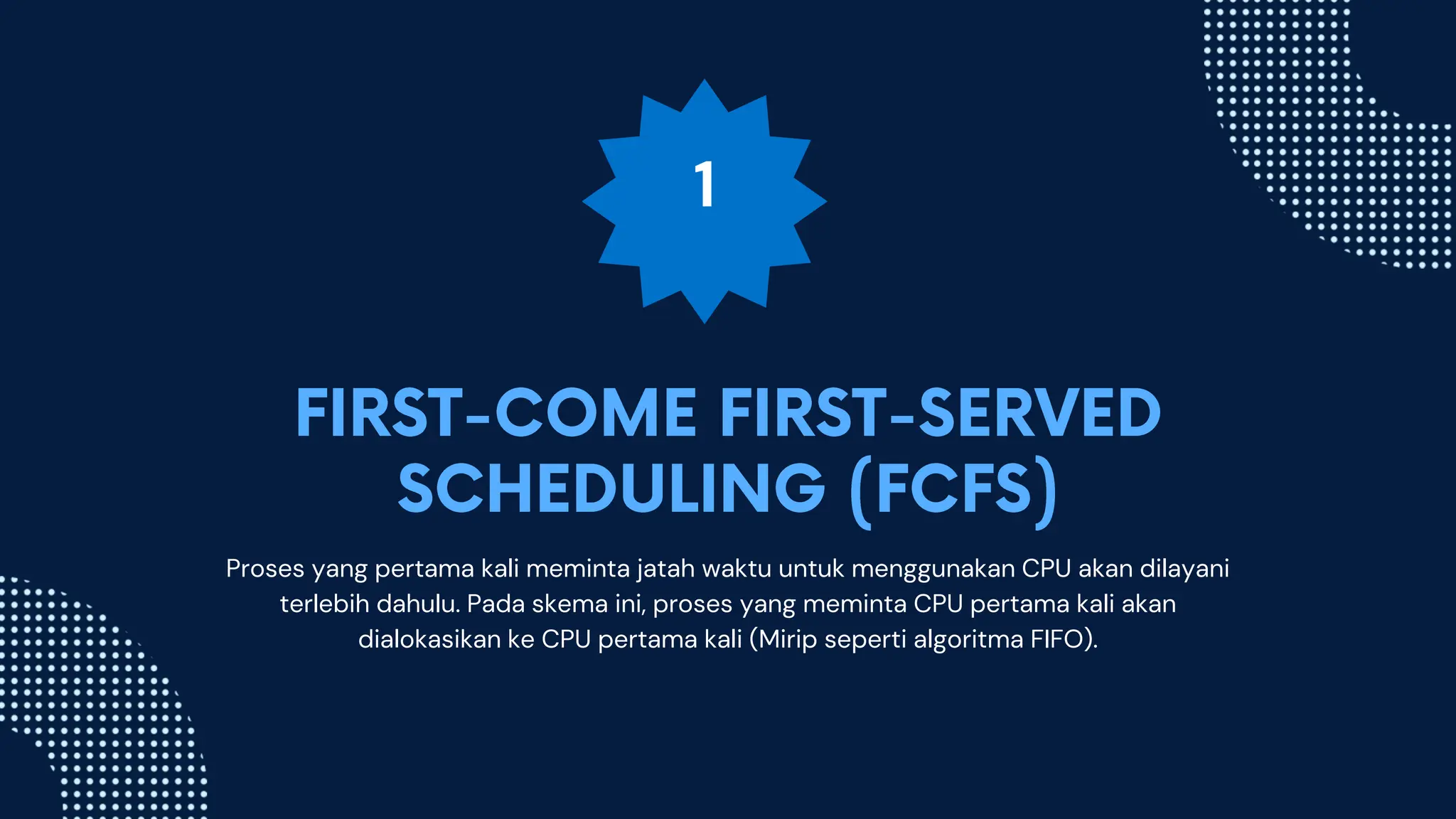 Materi Penjadwalan CPU & Algoritma Penjadwalan CPU | PPTX