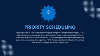 Materi Penjadwalan CPU & Algoritma Penjadwalan CPU | PPTX