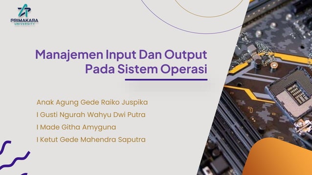 Sistem Informasi Manajemen input dan output | PPTX
