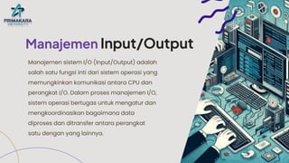Sistem Informasi Manajemen input dan output | PPTX