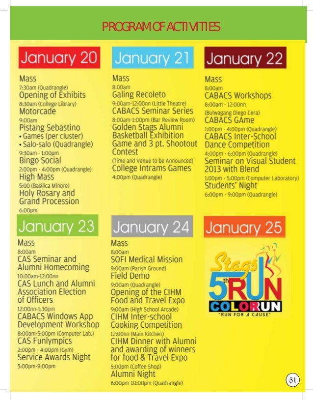 74th Foundation Week Souvenir Program