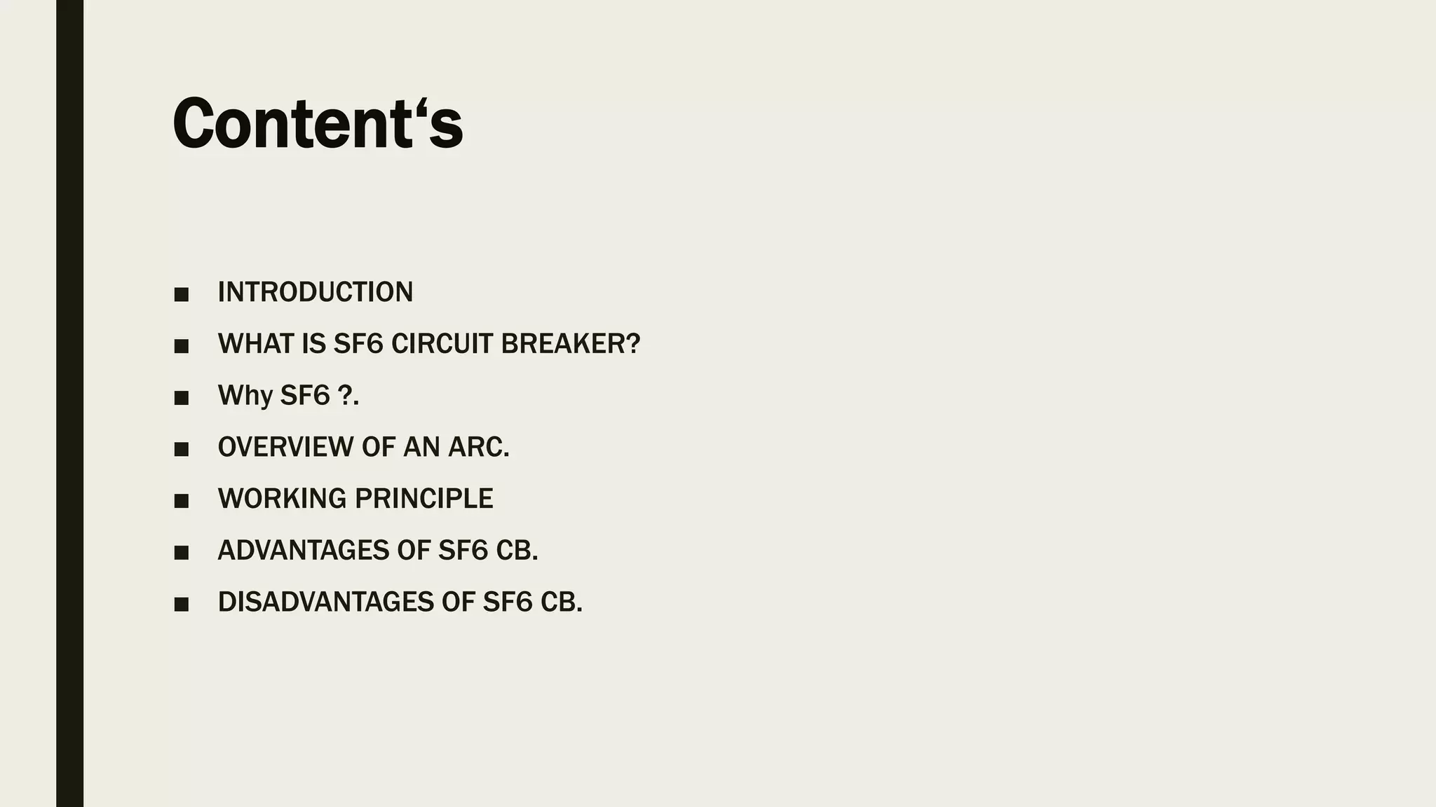 sf6 circuit breaker | PPTX