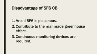 sf6 circuit breaker | PPTX