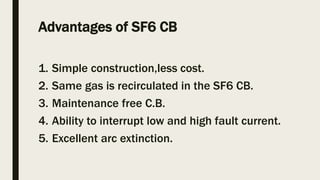 sf6 circuit breaker | PPTX