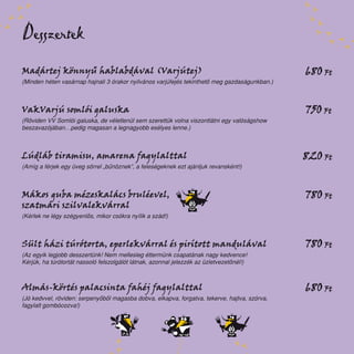 VakVarjú Pest Étterem Étlapja | PDF