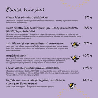 VakVarjú Pest Étterem Étlapja | PDF