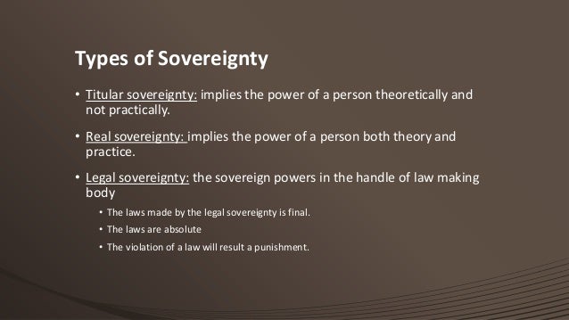 Sovereignty