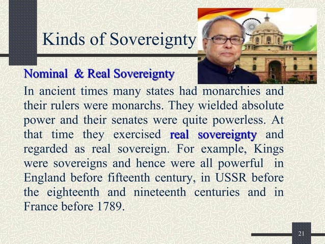 Sovereignty | PPTX | Law