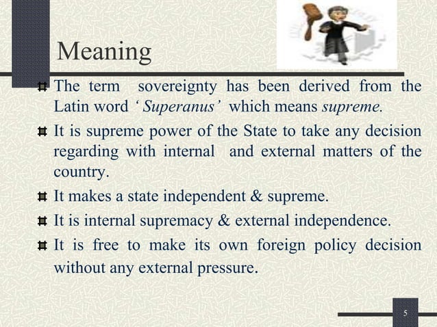 Sovereignty | PPTX | Law