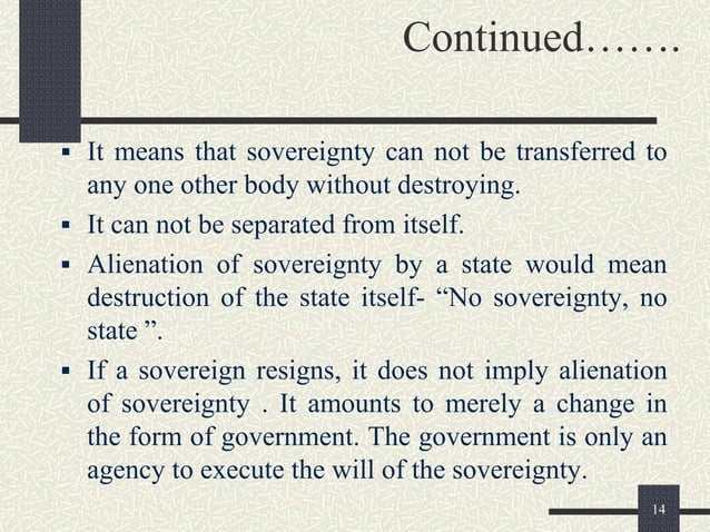 Sovereignty