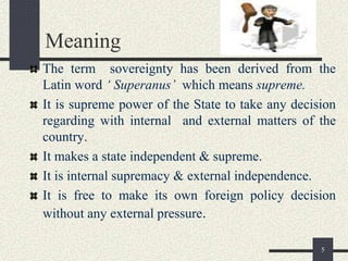 Sovereignty Definition