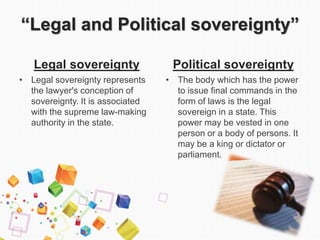 Sovereignty political science | PPTX