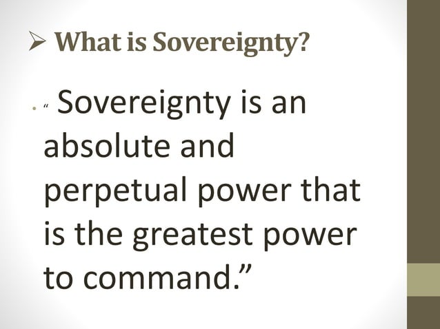 Sovereignty | PPTX