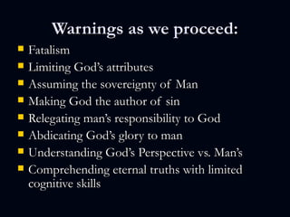 Sovereignty of god | PPT