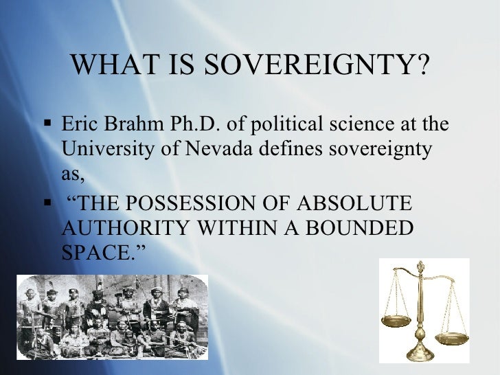 Sovereignty