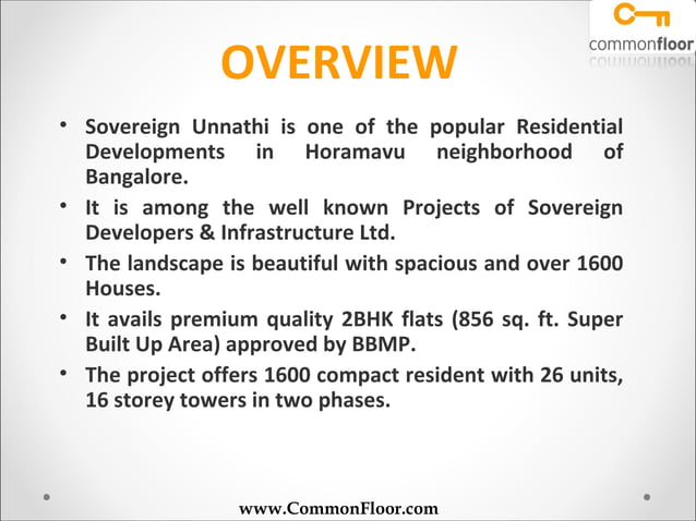 Sovereign Unnathi Bangalore | PPT