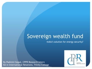 Sovereign Wealth Fund | PPTX