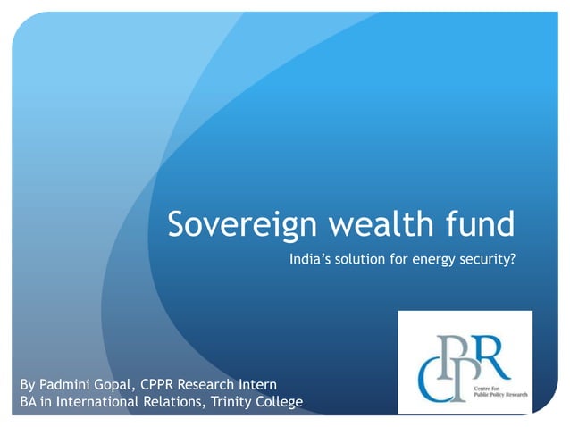 Sovereign Wealth Fund | PPT