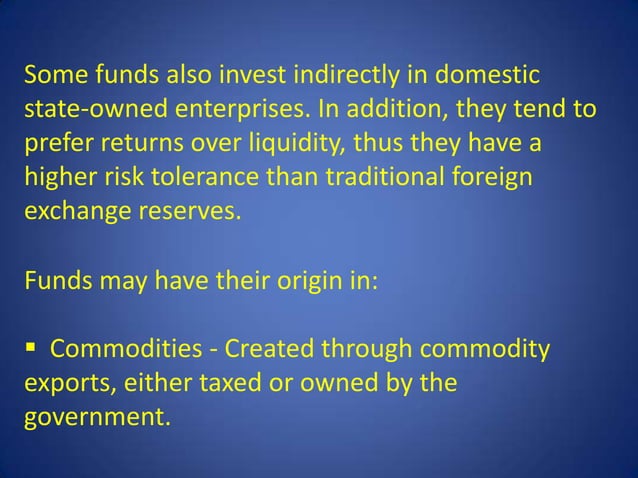 Sovereign Wealth Funds, Rankings and Asset allocations Globally | PPT