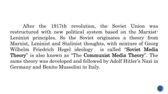 Soviet media-theory | PPTX