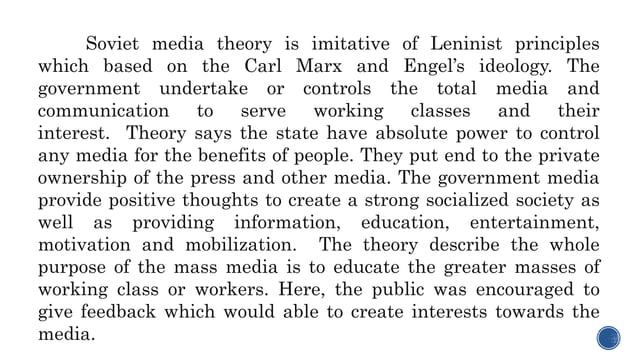 Soviet media-theory | PPTX
