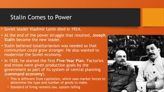 soviet-union-under-stalin during the 1950s ppt | PPT