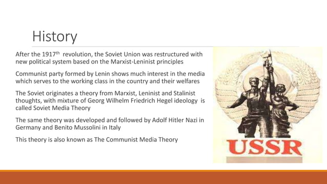 Soviet Media Theory/ Communist media Theory | PPTX