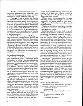" Soviet Military Doctrine ... a Blueprint for the Future or an ...