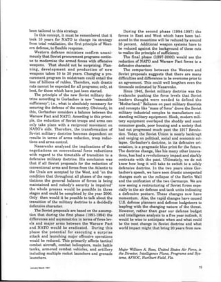 " Soviet Military Doctrine ... a Blueprint for the Future or an ...