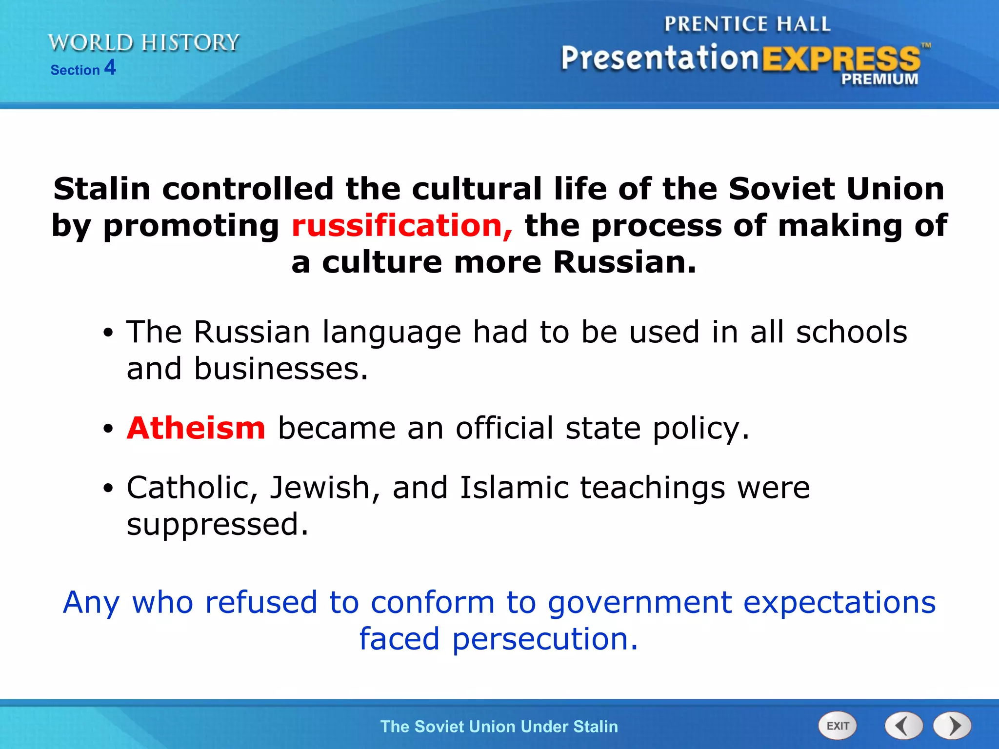 Soviet union and stalin | PPT | Political Issues & policy | Politics