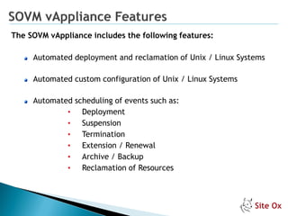 Automated Deployment of Unix / Linux Systems using SOVM - Technical Overview | PPT