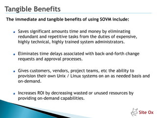 Automated Deployment of Unix / Linux Systems using SOVM - Technical Overview | PPT
