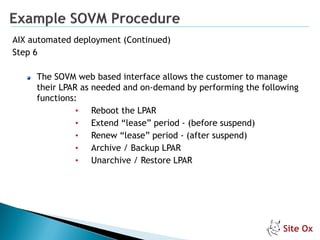 Automated Deployment of Unix / Linux Systems using SOVM - Technical Overview | PPT