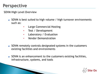 Automated Deployment of Unix / Linux Systems using SOVM - Technical Overview | PPT
