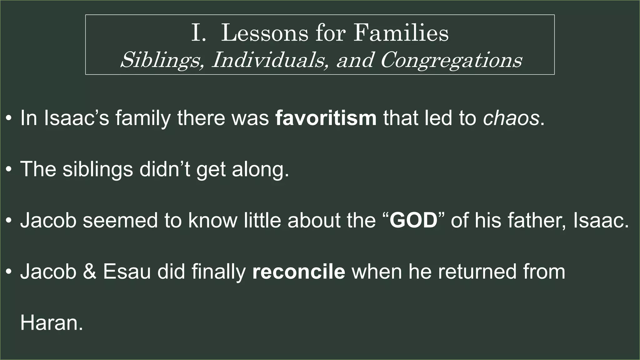 "When Jacob Found God For Himself"- 7th Sunday of Pentecost (7/19/20) | PPT