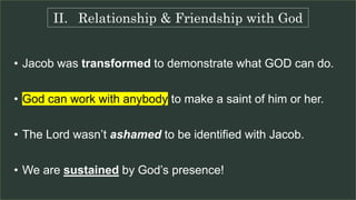 "When Jacob Found God For Himself"- 7th Sunday of Pentecost (7/19/20) | PPT